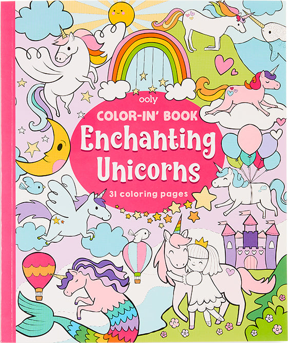 Color In Book Unicorns – School Crossing