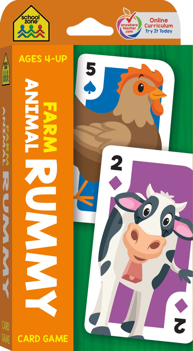 Farm Animal Rummy Card Game – School Crossing