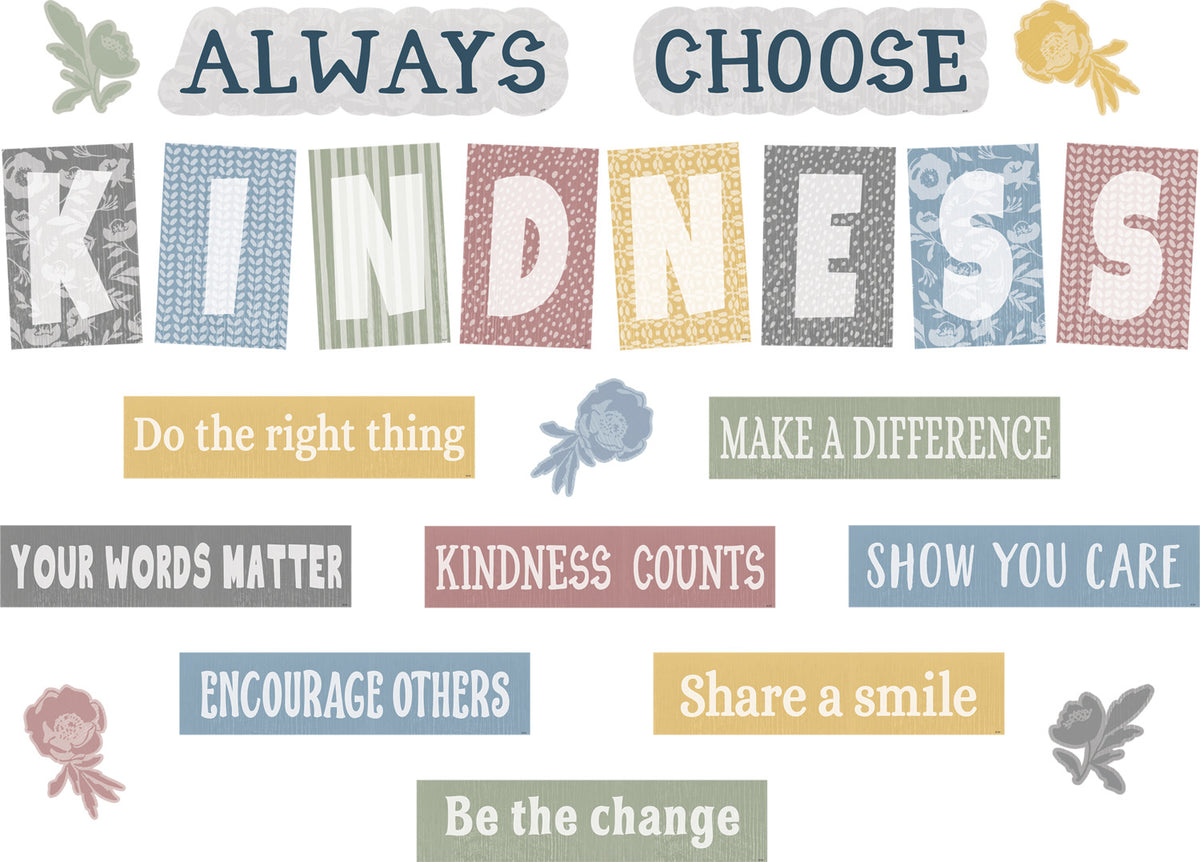 Classroom Cottage Always Choose Kindness Bulletin Board – School Crossing