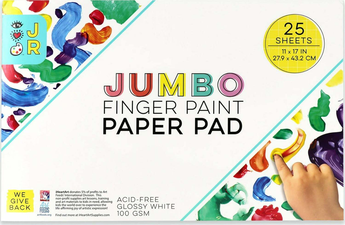 JR Jumbo Finger Paint Paper Pad, 11" x 17" – School Crossing