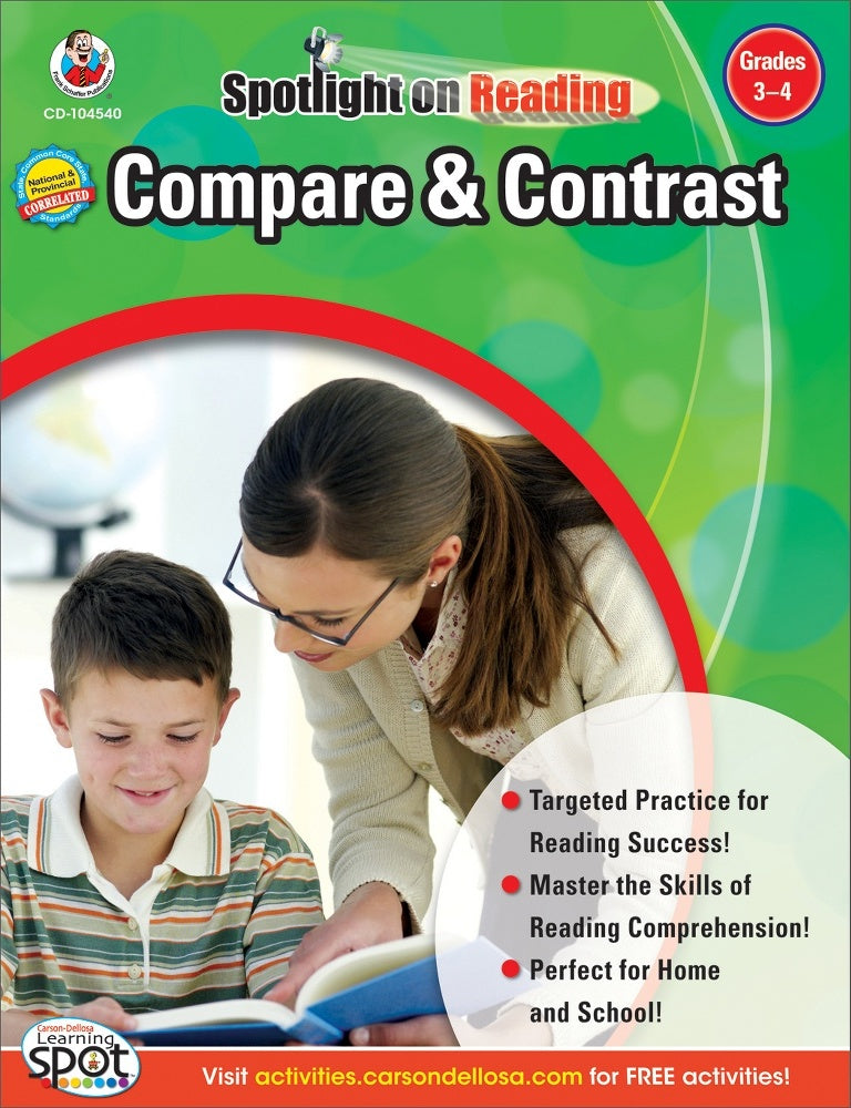 Spotlight On Reading: Compare & Contrast (3 - 4) Book – School Crossing