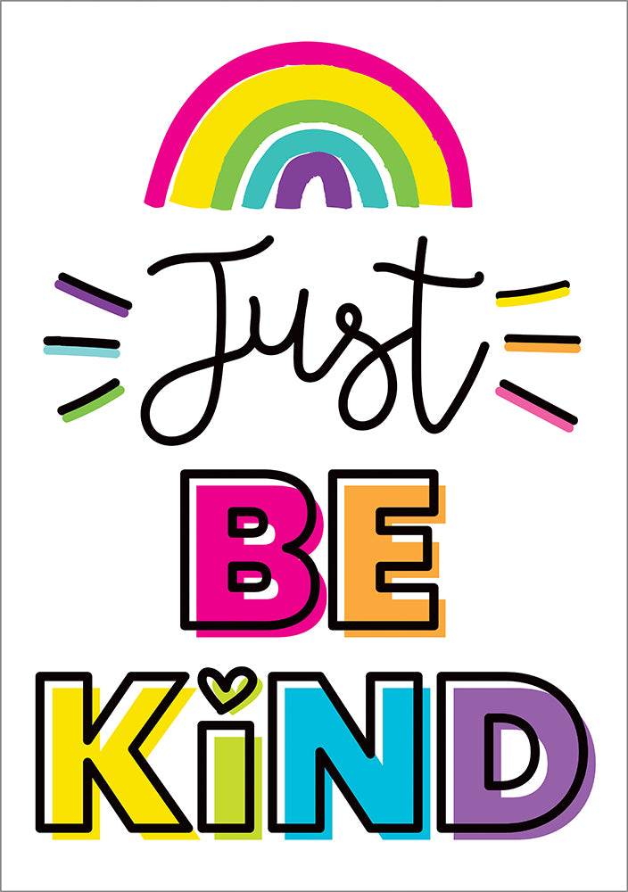 Kind Vibes Just Be Kind Poster – School Crossing