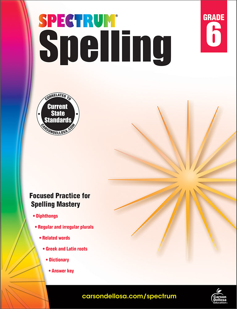 Spectrum Spelling (6) Book – School Crossing
