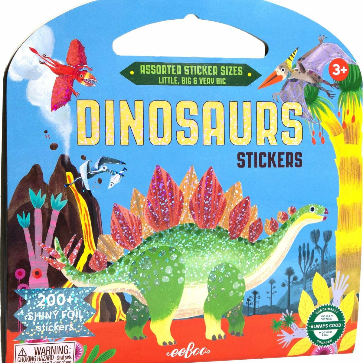 Dinosaurs Shiny Sticker Book – School Crossing