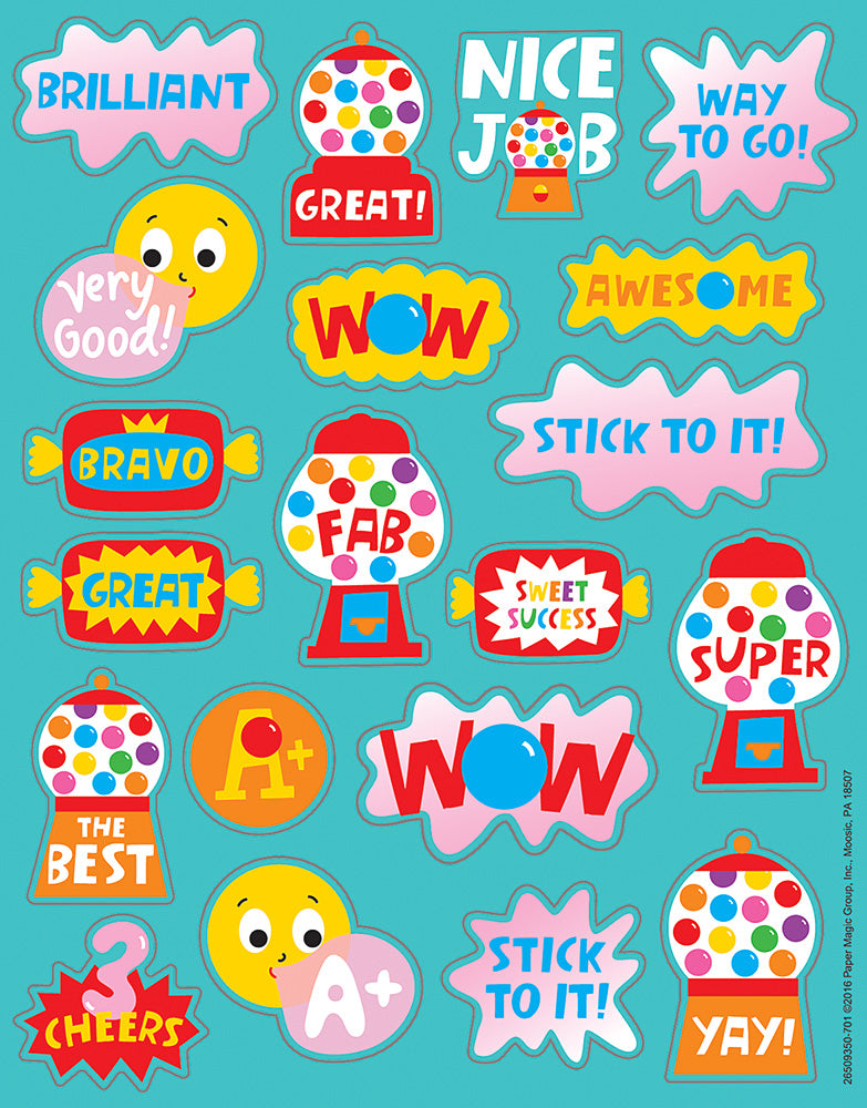 Bubble Gum Stickers - Scented – School Crossing