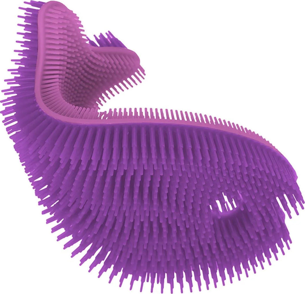 Silicone Fish Bath Scrub (Purple/Lavender) – School Crossing