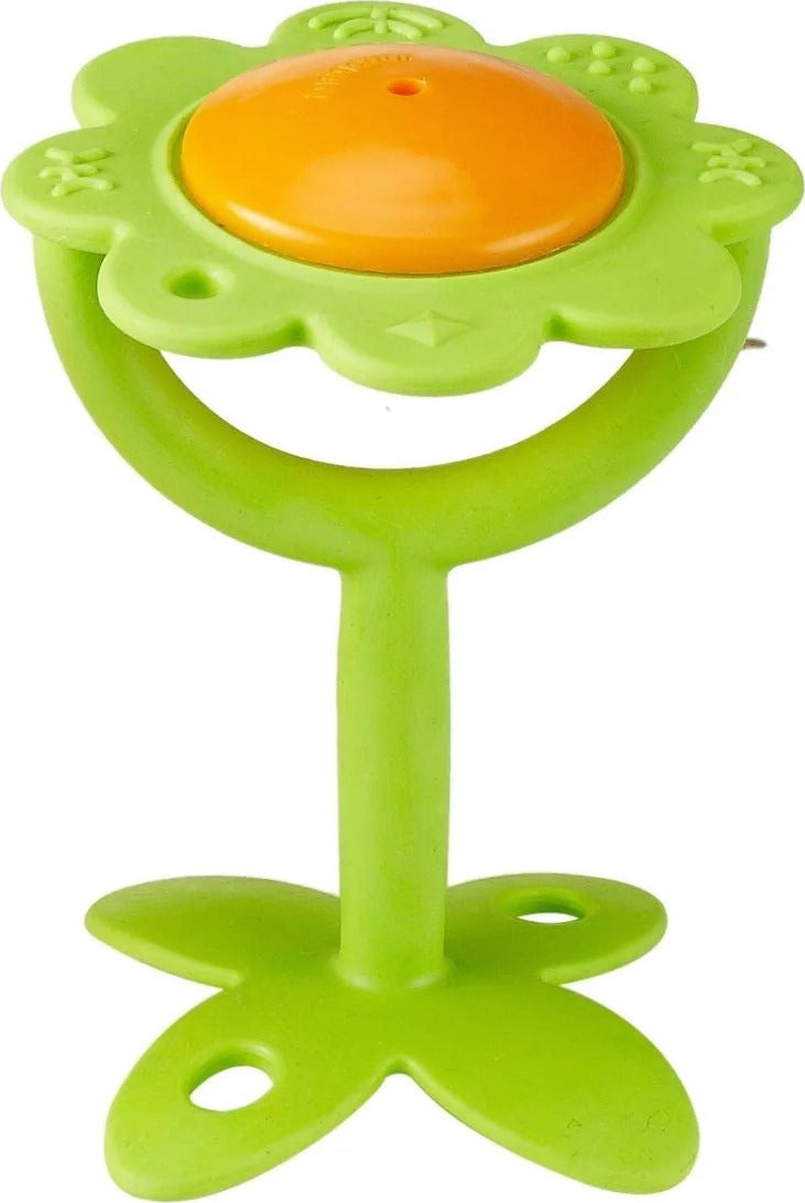 EZ Grip Flower Rattle Teether (Green) – School Crossing