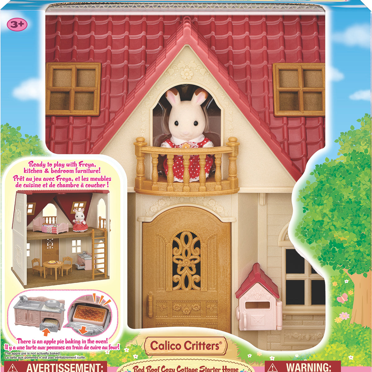 Calico Critters Red Roof Cozy Cottage Starter Home – School Crossing