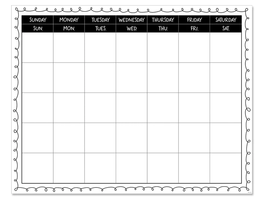 Loop-De-Loop Calendar Chart (Core Decor) – School Crossing