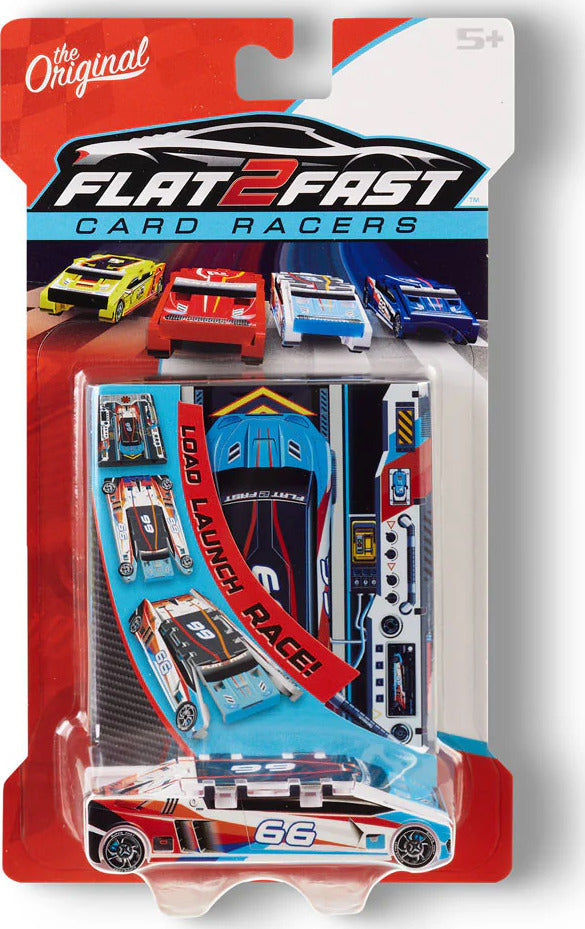 Flat 2 Fast Card Racers (Sky Blue) – School Crossing
