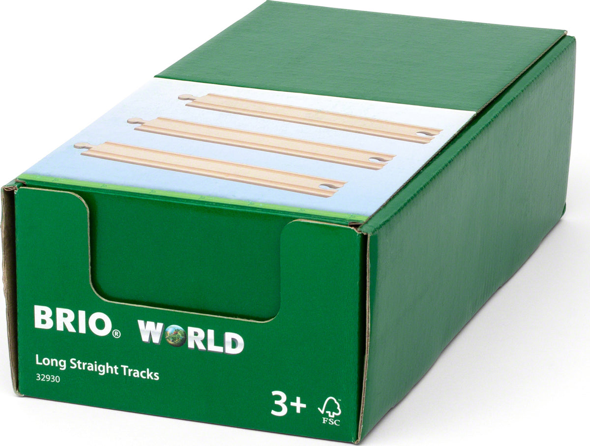 BRIO Long Straight Tracks (sold individually) – School Crossing
