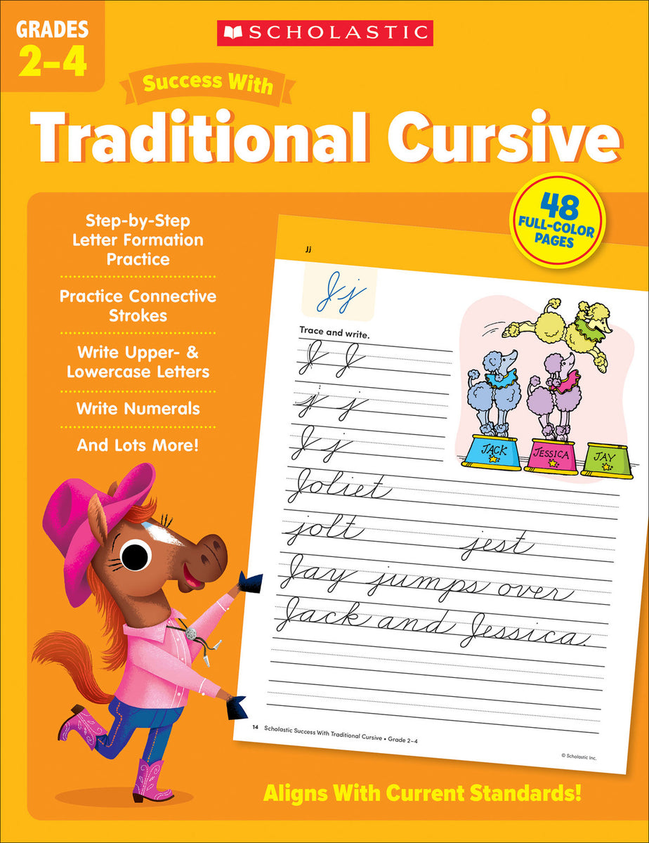 Scholastic Success with Traditional Cursive Grades 2-4 Workbook ...