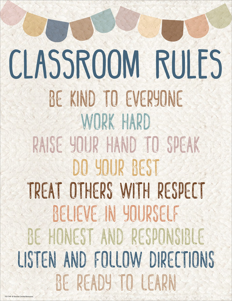 Everyone is Welcome Classroom Rules Chart – School Crossing