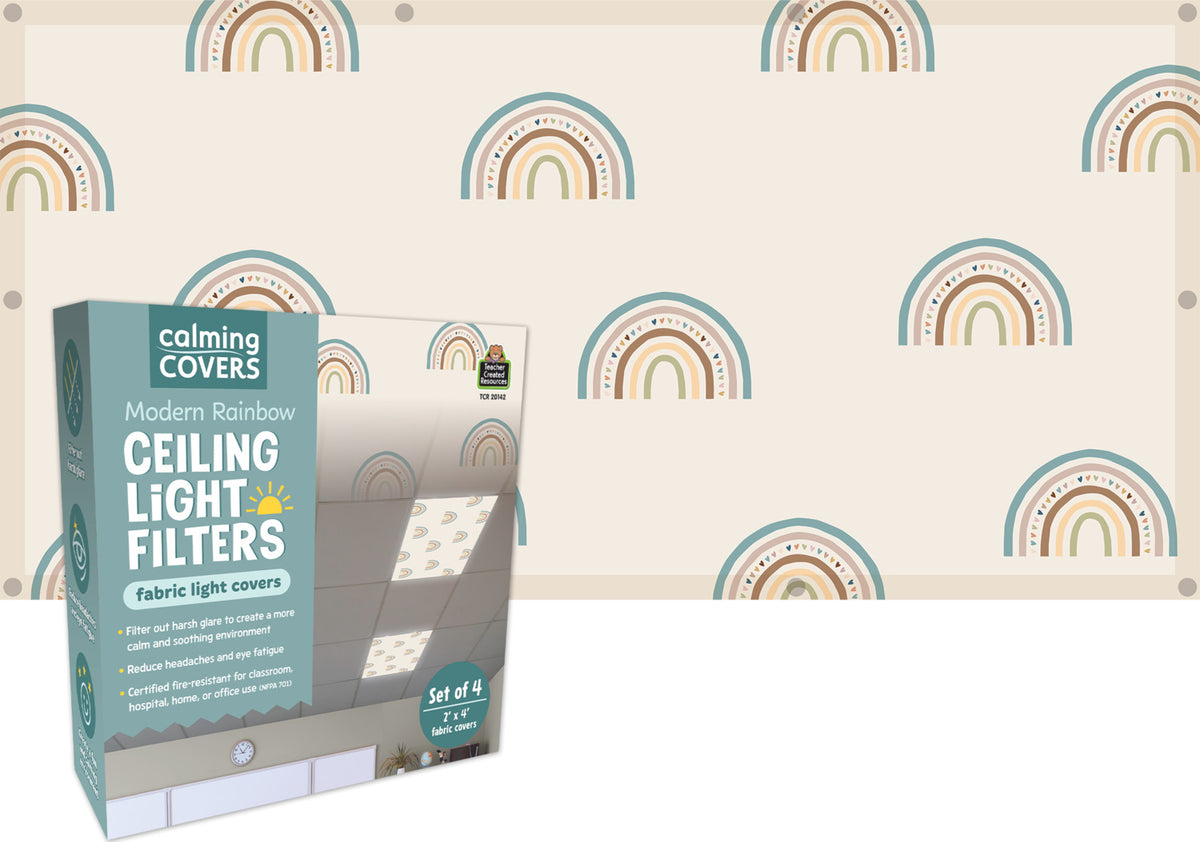 Modern Rainbow Calming Covers Ceiling Light Filters – School Crossing